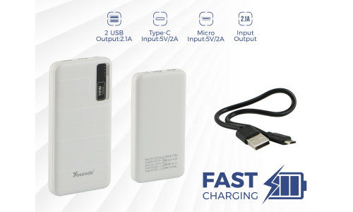 power bank yosonda yxd-a169 10000 mah (wh)